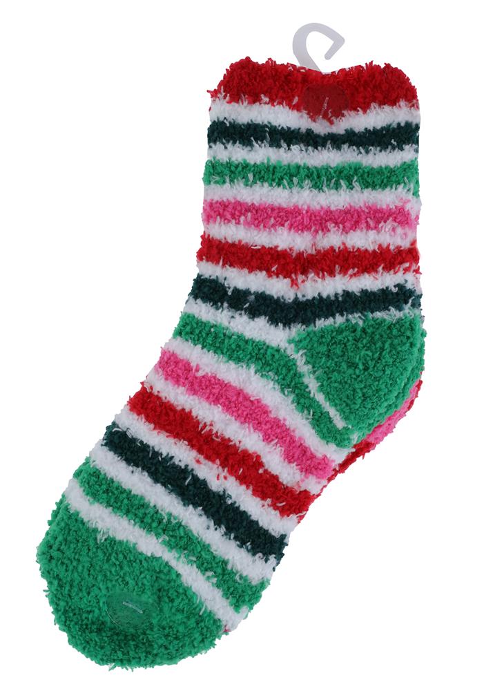 Candy Cane 3pk Cozy Slipper Socks – Capelli New York