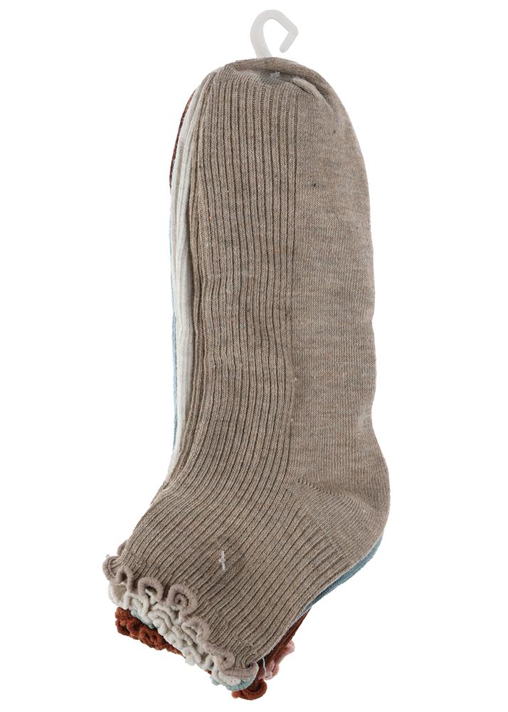 Ribbed Lettuce Edge Ankle Socks – Capelli New York